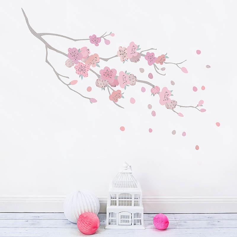 Cherry Blossom Branch Wall Sticker onetrickpony sign